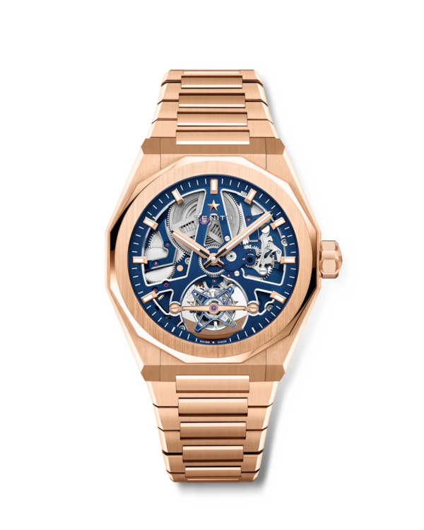 ZENITH DEFY SKYLINE TOURBILLON - 41.00mm, 18-ct Rose gold