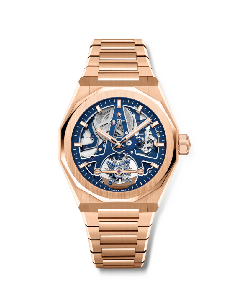 ZENITH DEFY SKYLINE TOURBILLON - 41.00mm, 18-ct Rose gold
