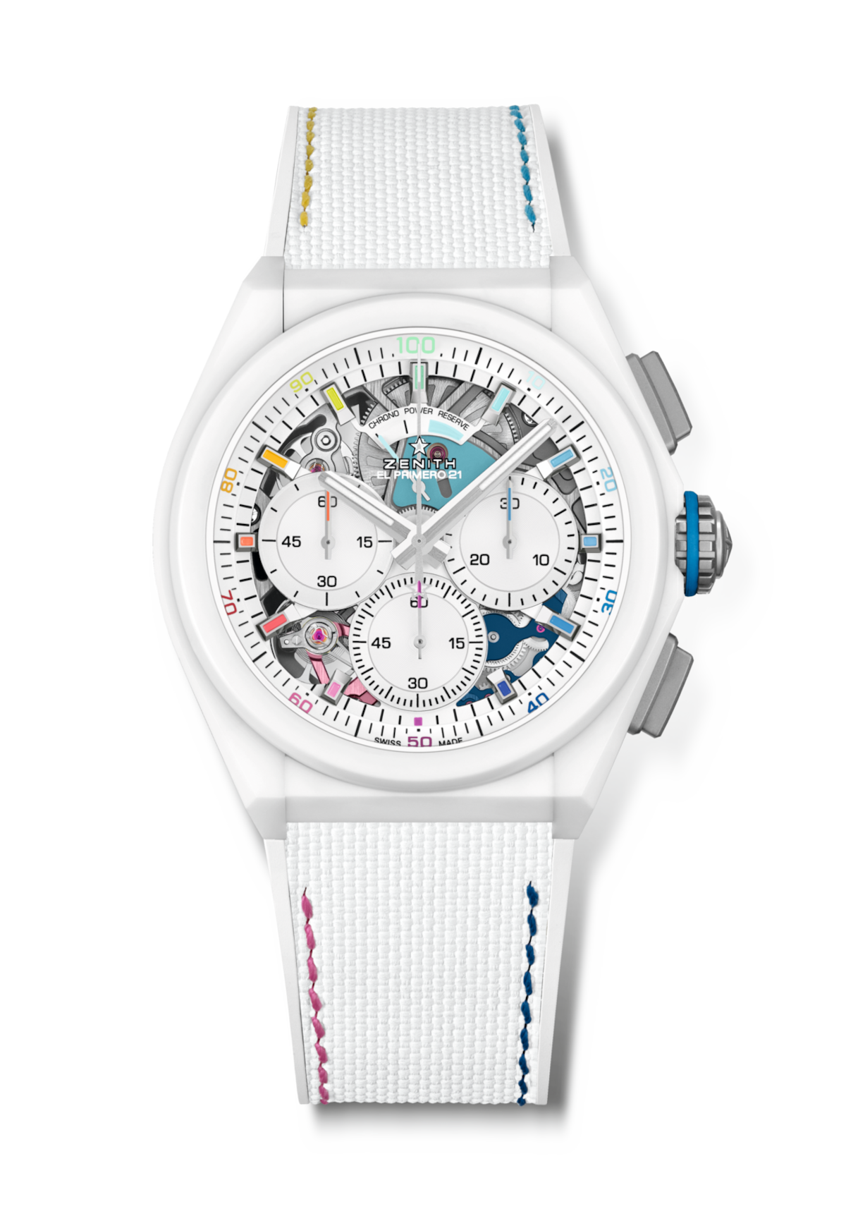 ZENITH DEFY 21 CHROMA II - 44.00mm, Matte White Ceramic