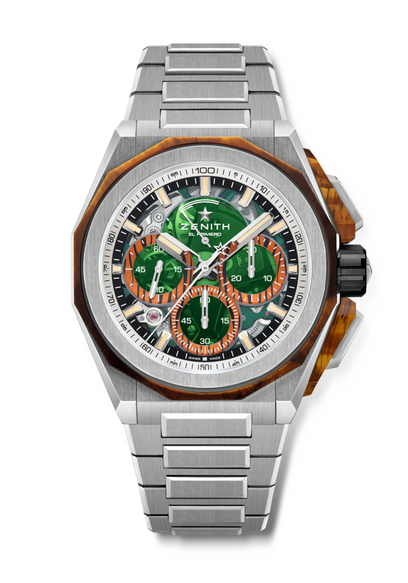 ZENITH DEFY EXTREME JUNGLE - 45.00mm, Brushed Titanium & Tiger's eye ...