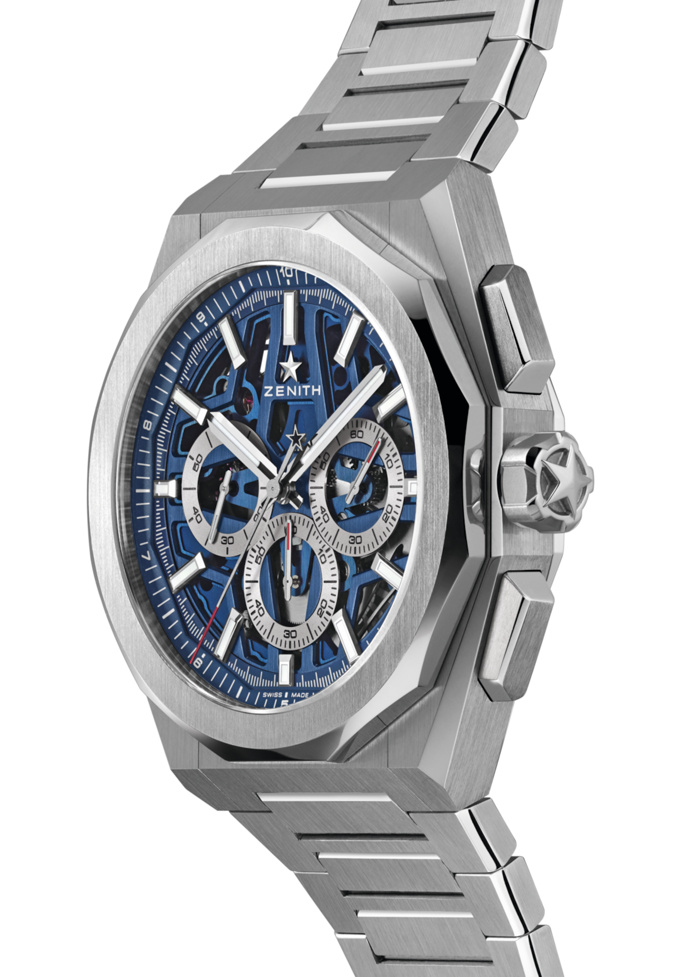 ZENITH デファイ スカイライン クロノグラフ スケルトン - 42.00mm, ステンレススチール