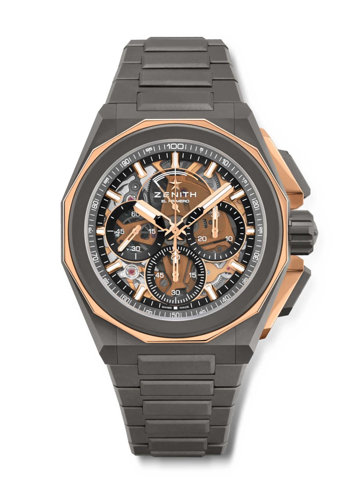 ZENITH DEFY EXTREME - 45.00mm, Microblasted Titanium & Rose Gold