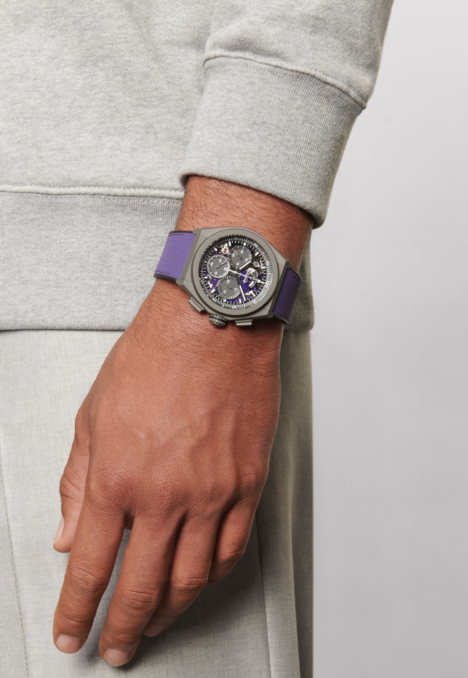 ZENITH DEFY 21 ULTRAVIOLET - 44.00mm, Microblasted titanium