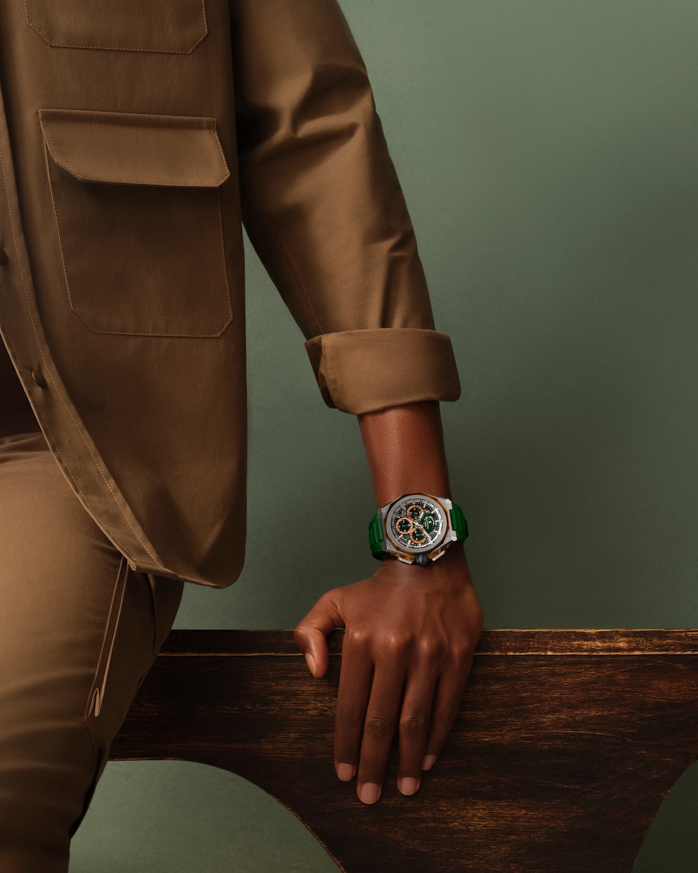 ZENITH DEFY EXTREME JUNGLE - 45.00mm, Brushed Titanium & Tiger's eye ...