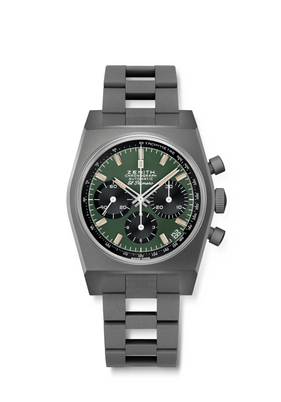 ZENITH CHRONOMASTER REVIVAL SAFARI - 37.00mm, Microblasted titanium