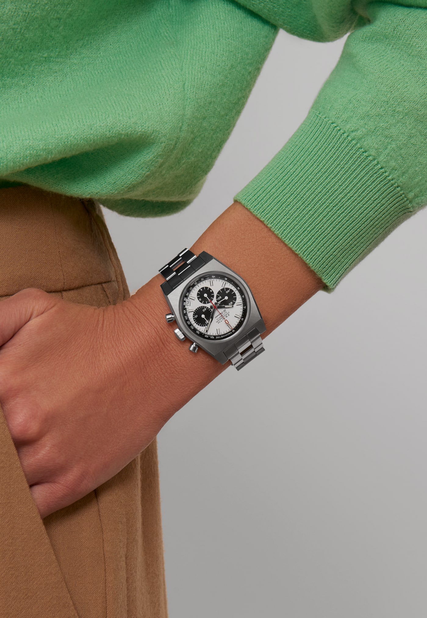 ZENITH CHRONOMASTER REVIVAL EL PRIMERO A384 - 37.00mm, Stainless steel