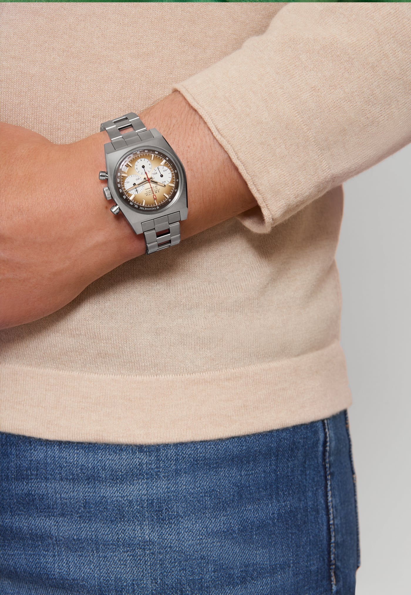 ZENITH CHRONOMASTER REVIVAL EL PRIMERO A385 - 37.00mm, Stainless steel