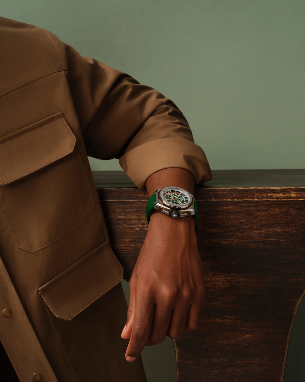 ZENITH DEFY EXTREME JUNGLE - 45.00mm, Brushed Titanium & Tiger's eye ...