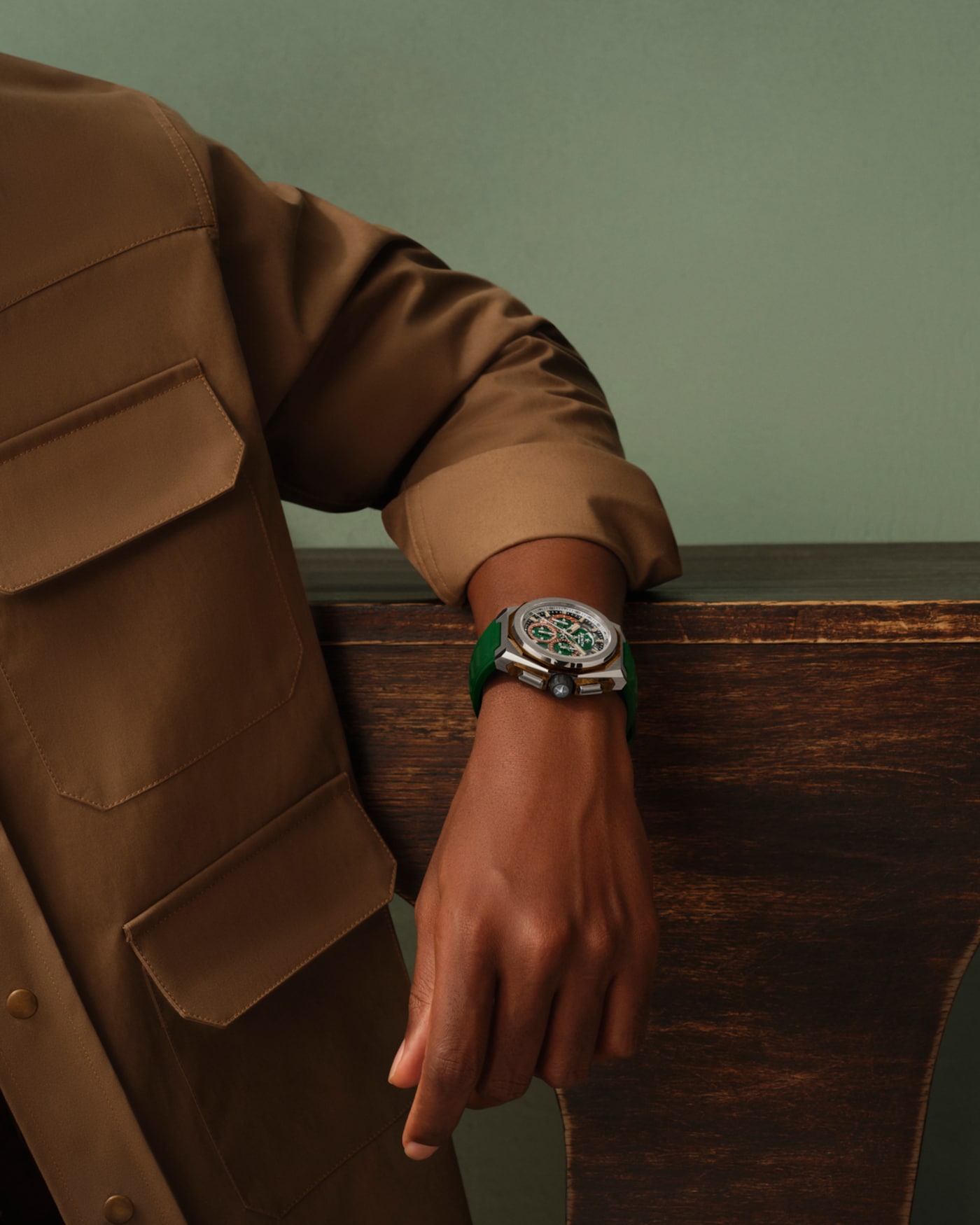 ZENITH DEFY EXTREME JUNGLE - 45.00mm, Brushed Titanium & Tiger's eye ...