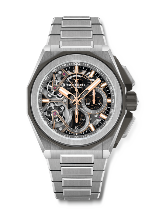 ZENITH DEFY EXTREME DOUBLE TOURBILLON - 45.00mm, Brushed titanium