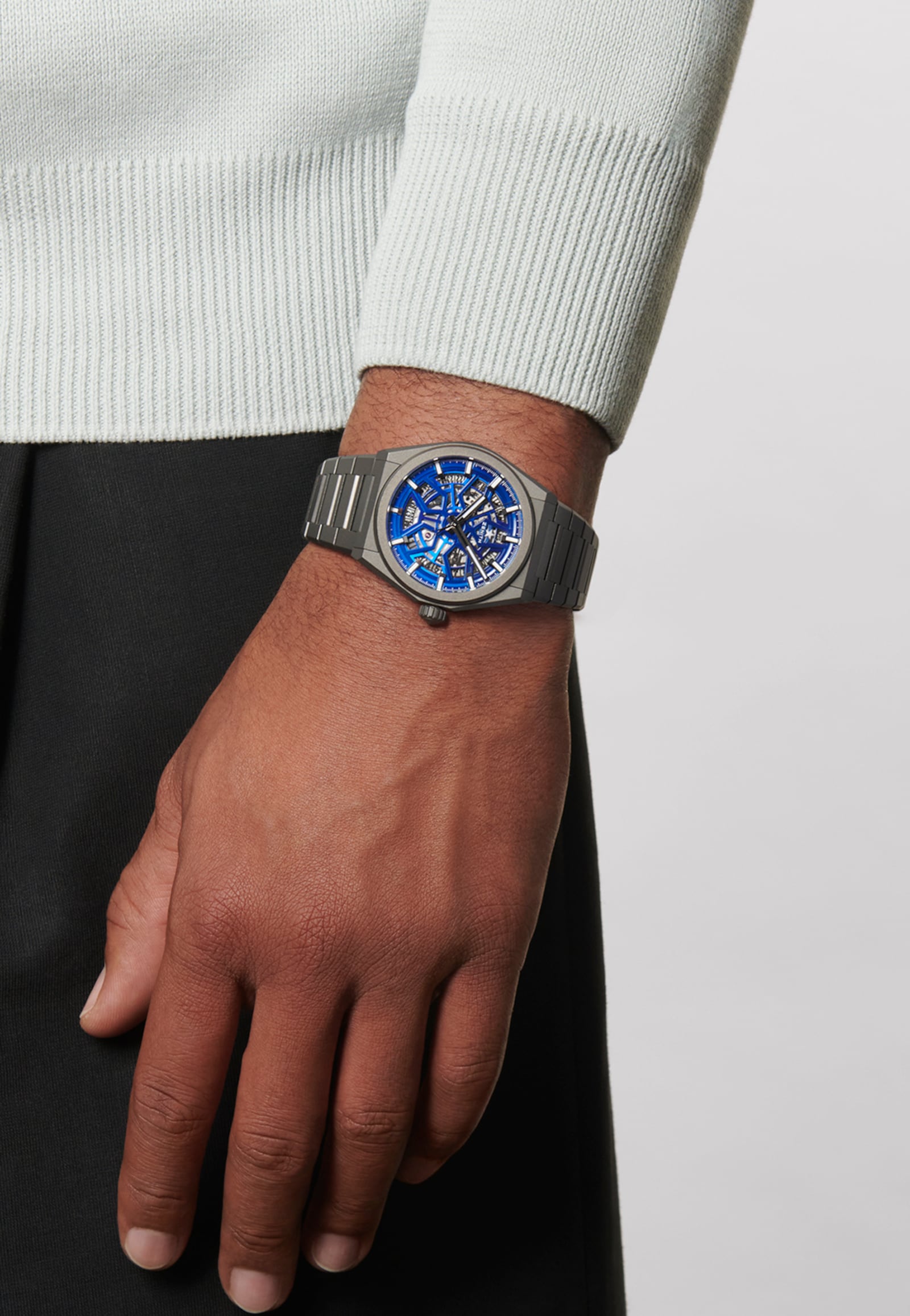 ZENITH DEFY CLASSIC NIGHT SURFER - 41.00mm, Microblasted titanium