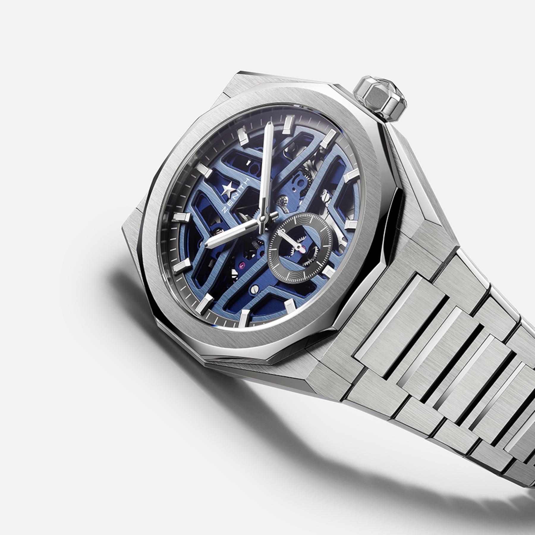 Montre automatique DEFY Skyline Skeleton en acier avec cadran ouvert ...